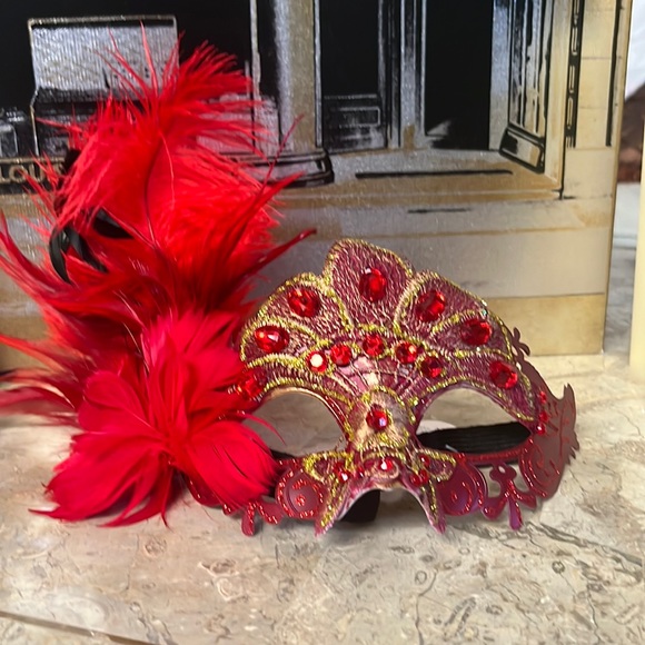 unbranded | Accessories | New Red Holiday Masquerade Mask | Poshmark